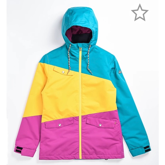 Aperture | Jackets & Coats | Aperture Outerlimits Yellow Teal Pink K ...